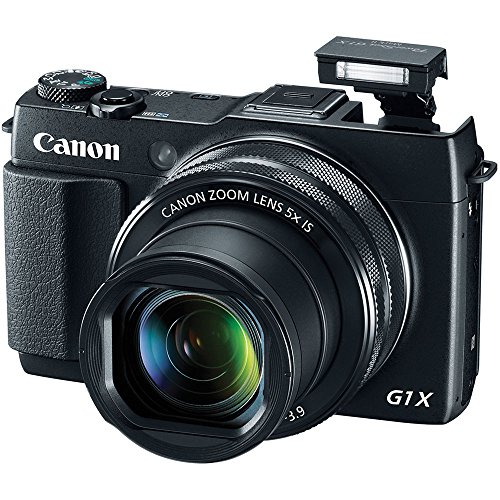 Canon PowerShot G1 X Mark II Digital Camera (9167B001), 64GB Memory Card, NB13L Battery, Charger, Card Reader, Corel Photo Software, HDMI Cable, Case, Flex Tripod, Hand Strap + More (Renewed)