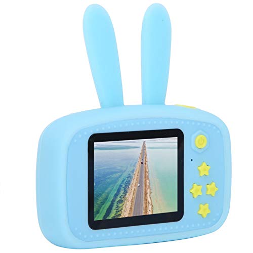 Children Camera Toy, Portable Gifts Round and No Corner Angle Shape Cartoon Digital Camera for Taking Pictures for Child for Game for Kids(X500 Rabbit)