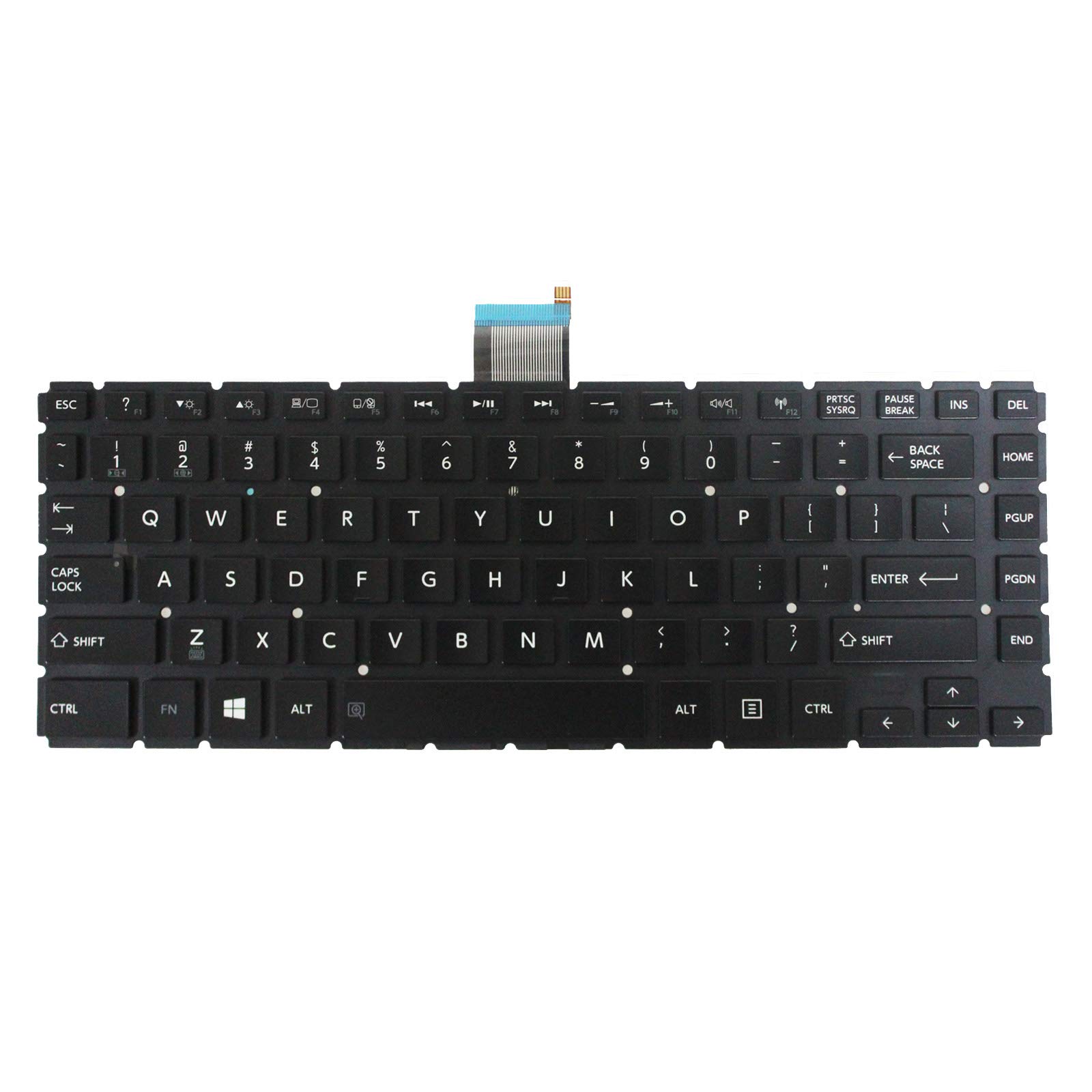 Suyitai Replacement for Toshiba Satellite Radius E45W-C E45W-C4200X 6037B0096202 H000069210 H000082870 0KN0-VP4US12 US Layout Backlit Keyboard