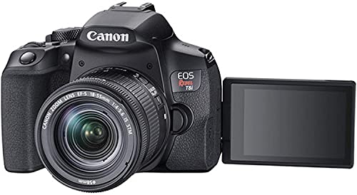 Canon Intl. Canon EOS Rebel T8i DSLR Camera w/Canon EF-S 18-55mm F/4-5.6 is STM Zoom Lens + Case + 64GB Memory (22pc Bundle) (Renewed)