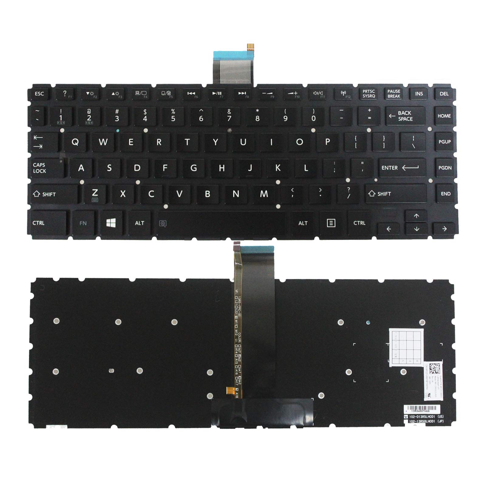 Suyitai Replacement for Toshiba Satellite Radius E45W-C E45W-C4200X 6037B0096202 H000069210 H000082870 0KN0-VP4US12 US Layout Backlit Keyboard