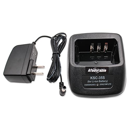 KSC-35S Rapid Charger Fit for Kenwood TK-2200LP TK-2300VP TK2300 TK2400 TK2402 TK-3200L TK-3302UK TK3400 TK-2300 TK-3300 TK-2400 TK-3400, KNB-45L KNB-63L KNB-65L Li-ion Battery Charger