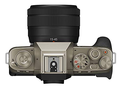 Fujifilm X-T200 Mirrorless Digital Camera w/XC15-45mm Kit - Champagne Gold