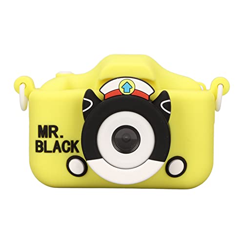 Kids Camera, Cute Lightweight Kids Digital Camera, 2in Screen Children Camera for Photo Video MP3 3β10 Years Old Kids(Yellow Without 32G Memory Card with Card Reader)