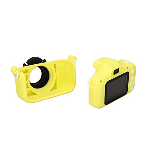 Kids Camera, Cute Lightweight Kids Digital Camera, 2in Screen Children Camera for Photo Video MP3 3β10 Years Old Kids(Yellow Without 32G Memory Card with Card Reader)