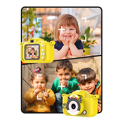 Kids Camera, Cute Lightweight Kids Digital Camera, 2in Screen Children Camera for Photo Video MP3 3β10 Years Old Kids(Yellow Without 32G Memory Card with Card Reader)