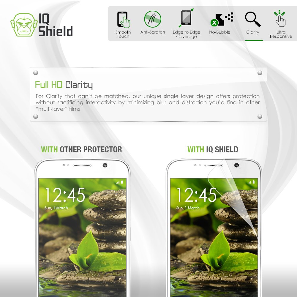 IQShield Screen Protector Compatible with Toshiba Satellite Radius 15.6 inch (2015) LiquidSkin Anti-Bubble Clear TPU Film