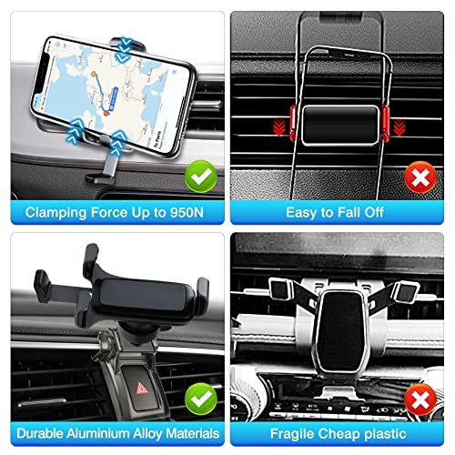 Sunsdrew Custom Fit for Car Phone Holder Honda Civic 2016-2021 Sedan Hatchback Air Vent Cell Phone Mount Handsfree Thick Case Friendly Car Mount for iPhone, Samsung, Moto, Nokia and Other Smartphones