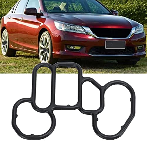 Engine Part, Oil Filter Housing Gasket Black Rubber Flexible Antiaging Wearproof 15302‑RDV‑J00 for Car