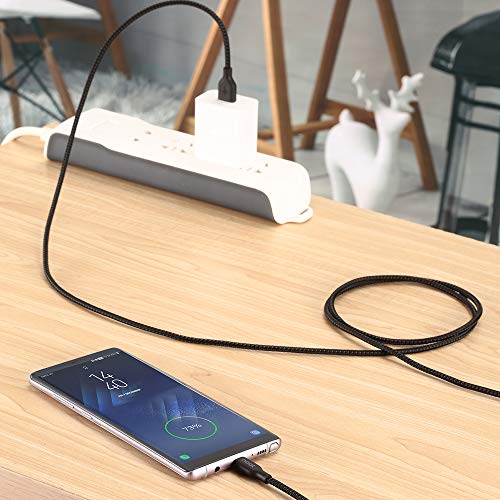 noot products 2-Pack Charger Cable for Google Pixel 6/6Pro/5a/5/4a/4/4XL/3a XL/3/3XL Samsung Galaxy S22,S21,S20,S21 FE,S20 FE,S10,A72,A52,A32,A71,A51 Braided 6FT USB Type C to A Fast Charging Cable