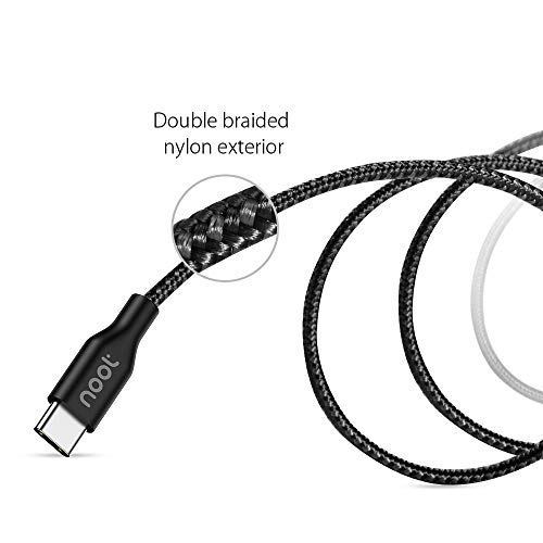 noot products 2-Pack Charger Cable for Google Pixel 6/6Pro/5a/5/4a/4/4XL/3a XL/3/3XL Samsung Galaxy S22,S21,S20,S21 FE,S20 FE,S10,A72,A52,A32,A71,A51 Braided 6FT USB Type C to A Fast Charging Cable