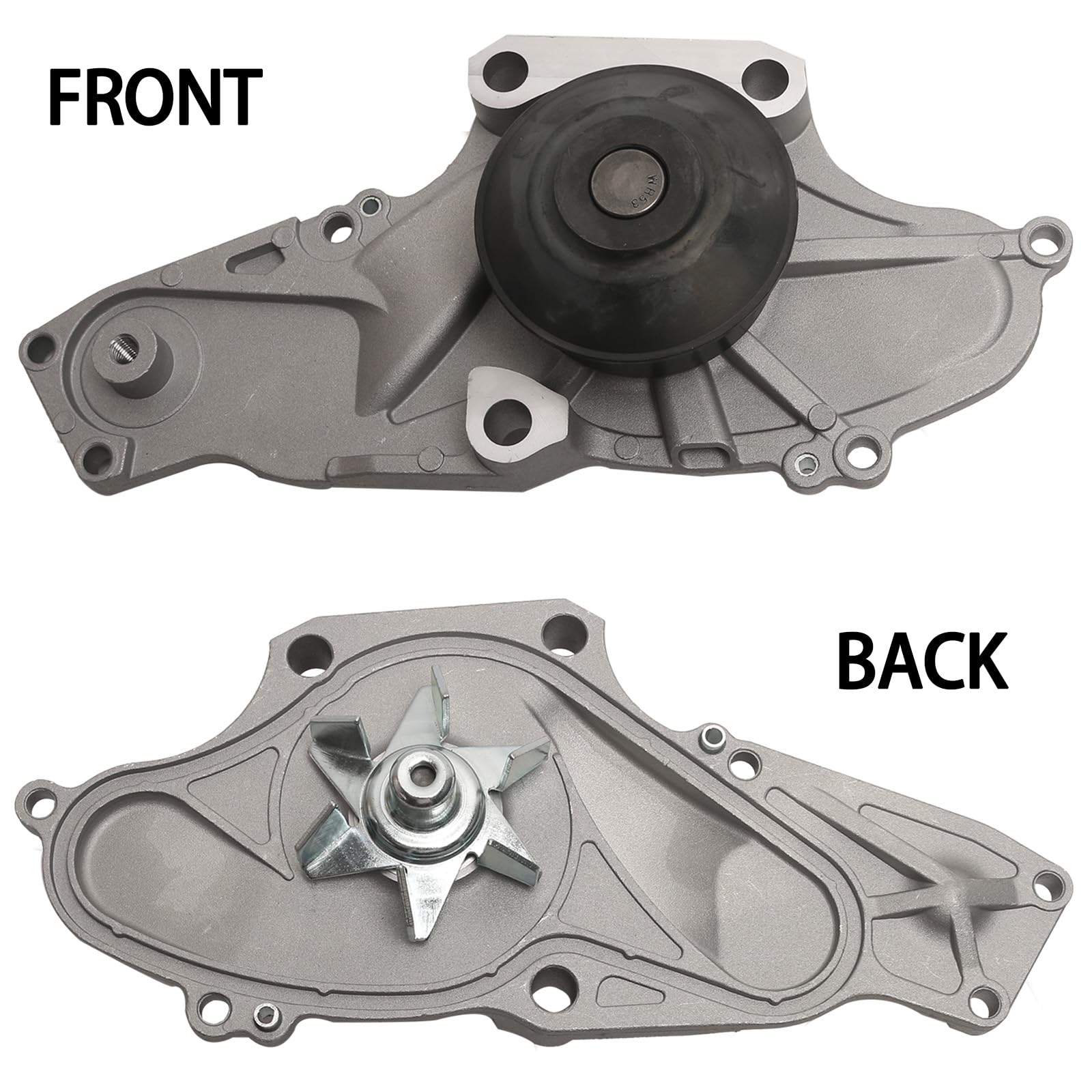 TKH-002 Engine Timing Belt Kit w/Water Pump+Harmonic Balancer Socket(19 mm) & Crankshaft Crank Pulley Wrench Holder (50mm), for Honda Accord Pilot Ridgeline, for Acura RL TL, TCKWP329, 19200-RDV-J01
