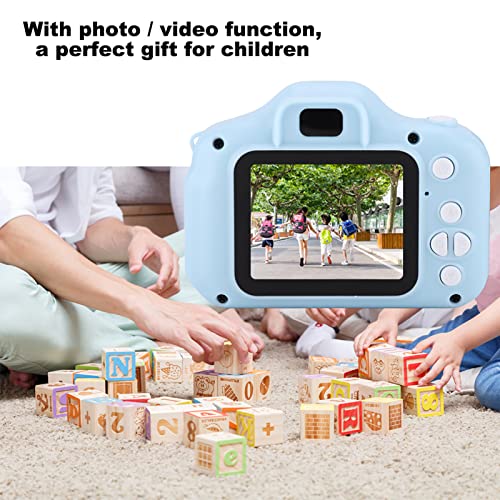 X2 Mini Portable 2.0 inch IPS Color Screen Children's Digital Camera 1080P Kid Camera X2 Mini Portable Toy Camera HD 1080P Camera (Blue)