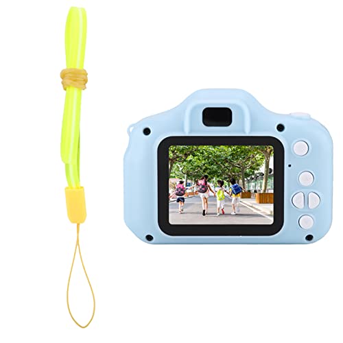 X2 Mini Portable 2.0 inch IPS Color Screen Children's Digital Camera 1080P Kid Camera X2 Mini Portable Toy Camera HD 1080P Camera (Blue)