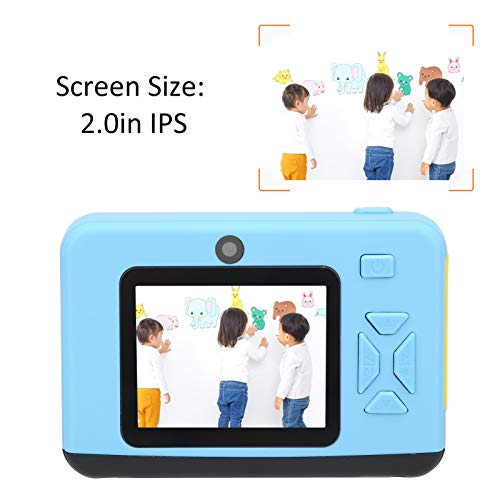 Children Digital 2 inch IPS Display Video Recording Camera Children Portable 20MP HD Children Digital Camera Toy Gift for Children Kid Camera(Blue)