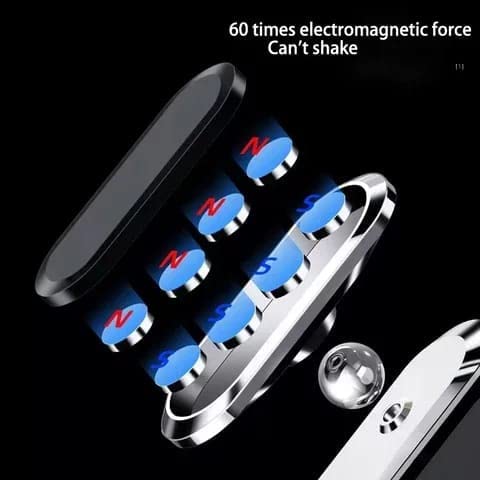 Powerful Magnetic Car Mount Aluminum Alloy 360 Degree Rotatable Car Phone Holder