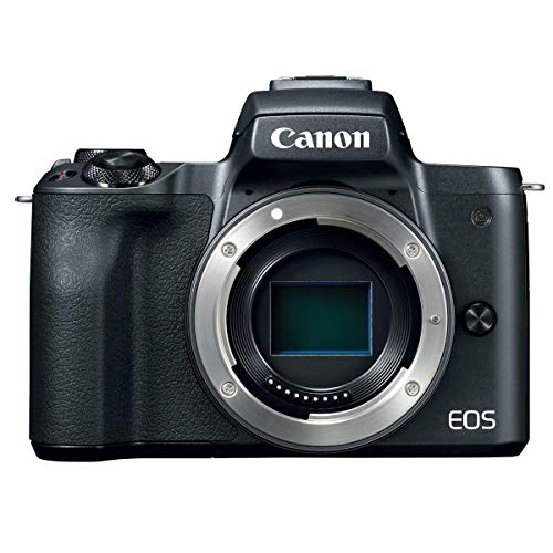 Canon EOS M50 Mirrorless Camera Video Creator Kit w/EF-M 15-45mm Lens, Black, Bundle with Rode VideoMic GO + Cam Bag + 32+16GB SD Card + Case + Reader + Filter Kit + PC Software Kit + Cleaning Kit