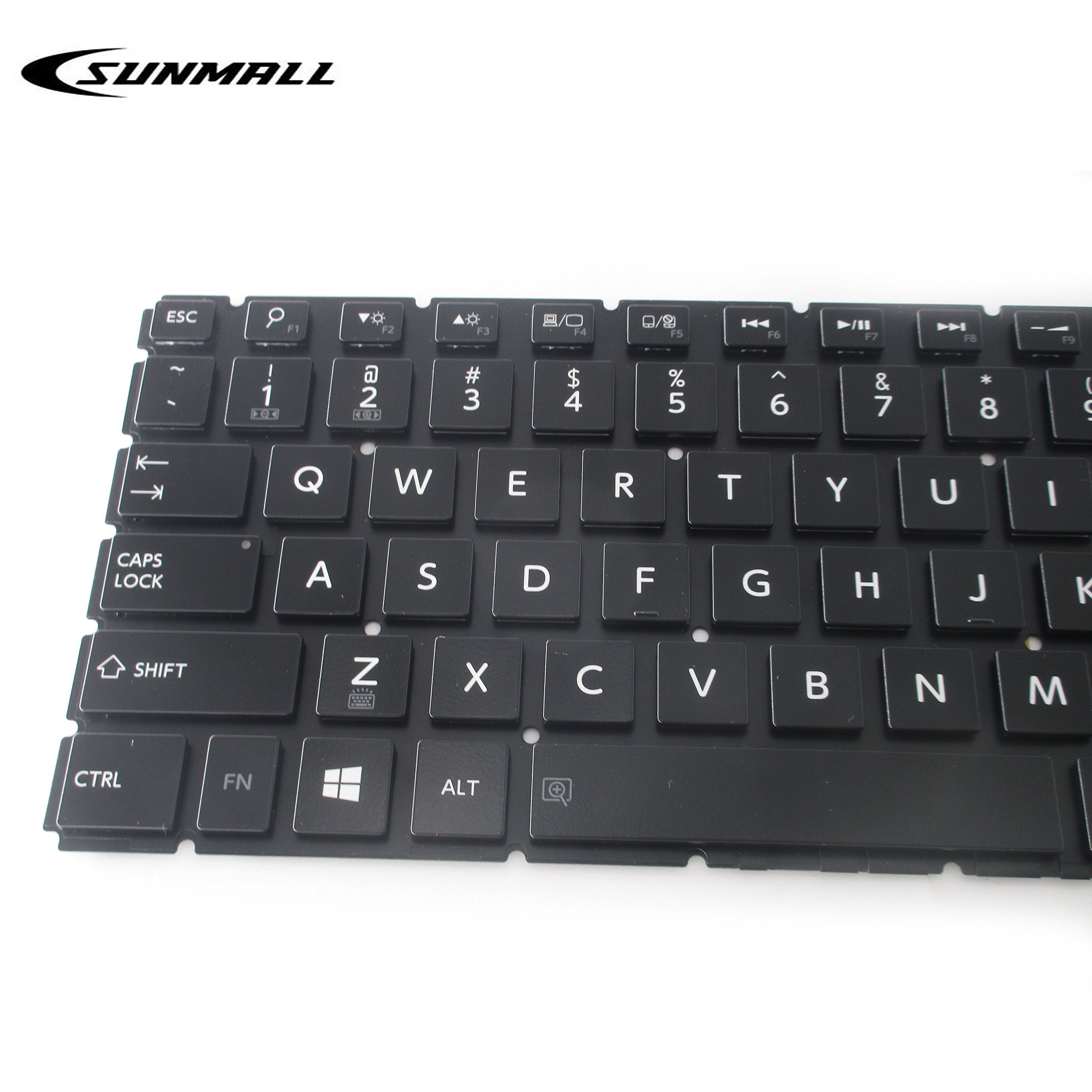 SUNMALL Backlight Keyboard Replacement Compatible with Toshiba Satellite Radius P55W-B P55W-c l50-b l55t-b5271 s55t-b5273nr l55d-b5364 p55w-c5200 p55w-b5318 p55w-c5200x p55w-b5112 p55w-b5220 Laptop