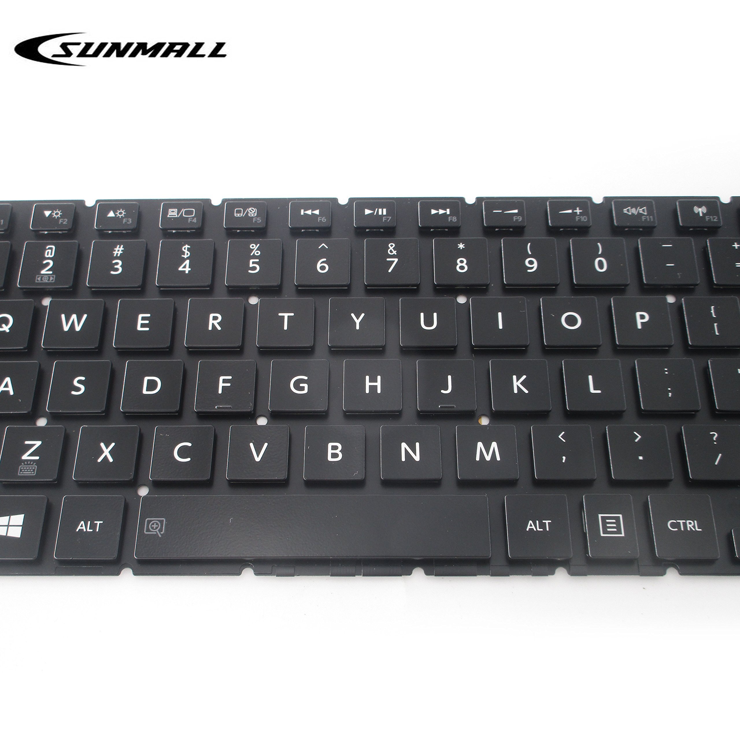 SUNMALL Backlight Keyboard Replacement Compatible with Toshiba Satellite Radius P55W-B P55W-c l50-b l55t-b5271 s55t-b5273nr l55d-b5364 p55w-c5200 p55w-b5318 p55w-c5200x p55w-b5112 p55w-b5220 Laptop