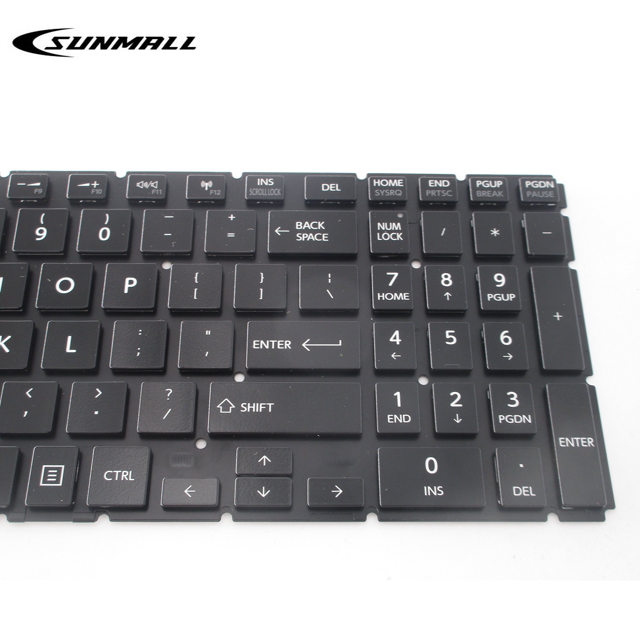 SUNMALL Backlight Keyboard Replacement Compatible with Toshiba Satellite Radius P55W-B P55W-c l50-b l55t-b5271 s55t-b5273nr l55d-b5364 p55w-c5200 p55w-b5318 p55w-c5200x p55w-b5112 p55w-b5220 Laptop