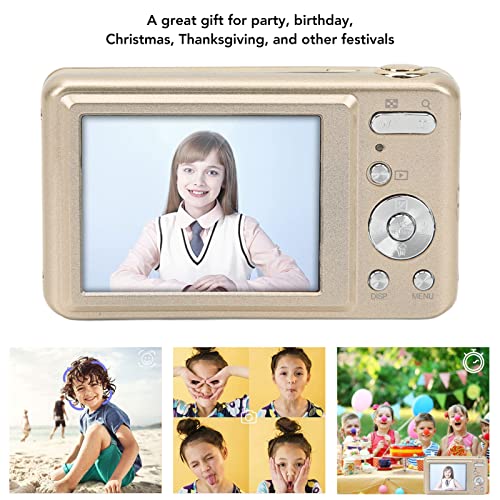 Portable Digital Camera, 8X Optical Zoom Continuous Shooting 48MP Digital Camera Automatic White Balance for Beginners