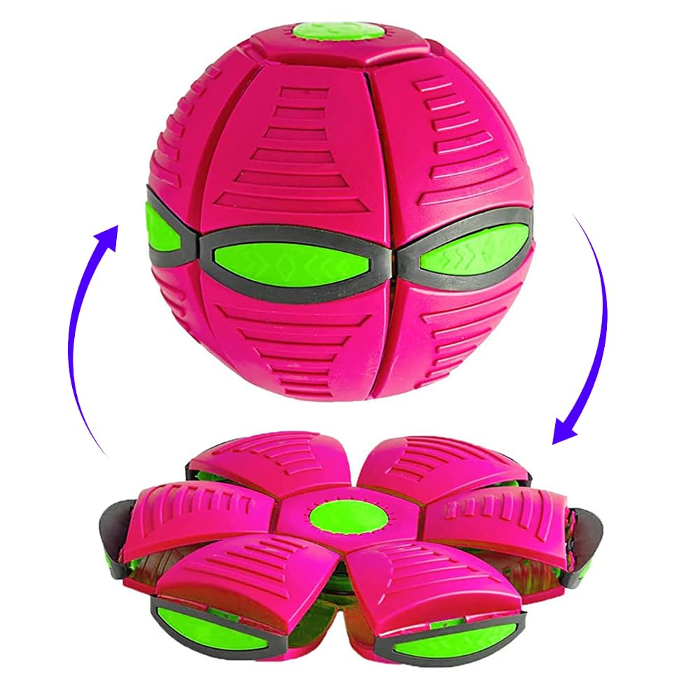 Flying Saucer Ball, Pet Toy, Outdoor Disc Ball Toys for Dog, Deformation Rebound Ball, Stomp Ball, UFO Ball