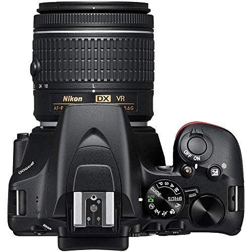 Nikon D3500 DSLR Camera with 18-55mm and 70-300mm Lenses (1588) + 4K Monitor + 2 x 64GB ExtremePro Card + 2 x EN-EL14a Battery + Corel Software + Tripod + Case + More - International Model (Renewed)