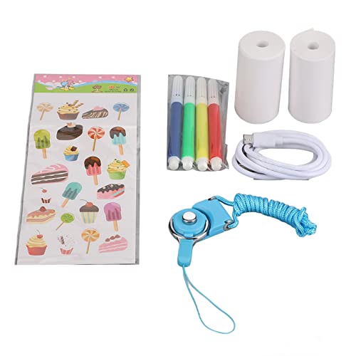KUIDAMOS Print Camera, Timed Photographing Beautiful Pictures 24MP Camera 180 Degrees Rotating Bigger View for Daily Use