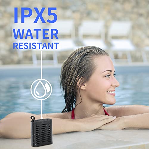 Aitogca Mini Bluetooth Speaker Portable Wireless, Stereo with Bass, Built-in Microphone, Hands-Free Calling, Perfect Travel Music Player, Support TWS, TF Play, for iPhone, iPad, iMac