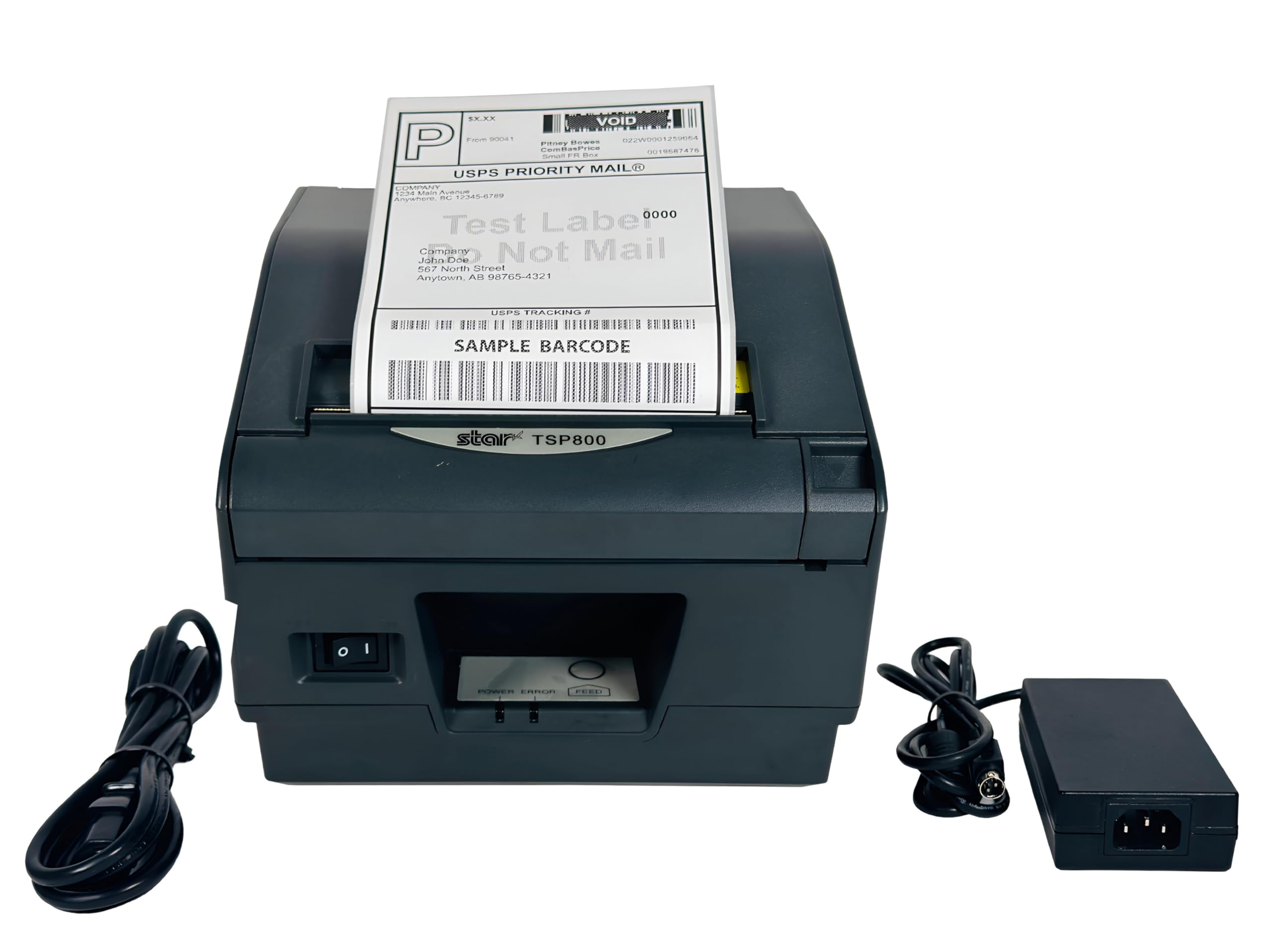 Star Micronics TSP800 Series Thermal Printer, Ethernet, Gray