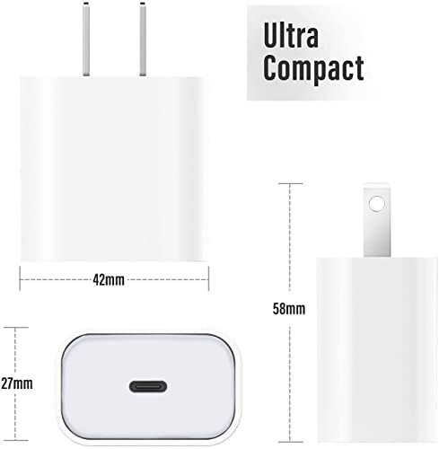 iPhone 14 Charger Block,20W USB C Power Delivery Charger, iPhone 13 Charger iPhone Fast Charger Wall Type C Charger Adapter Compatible iPhone 14/14 Plus/14 Pro/14 Pro Max/13 Pro Max/SE,iPad Mini/Pro