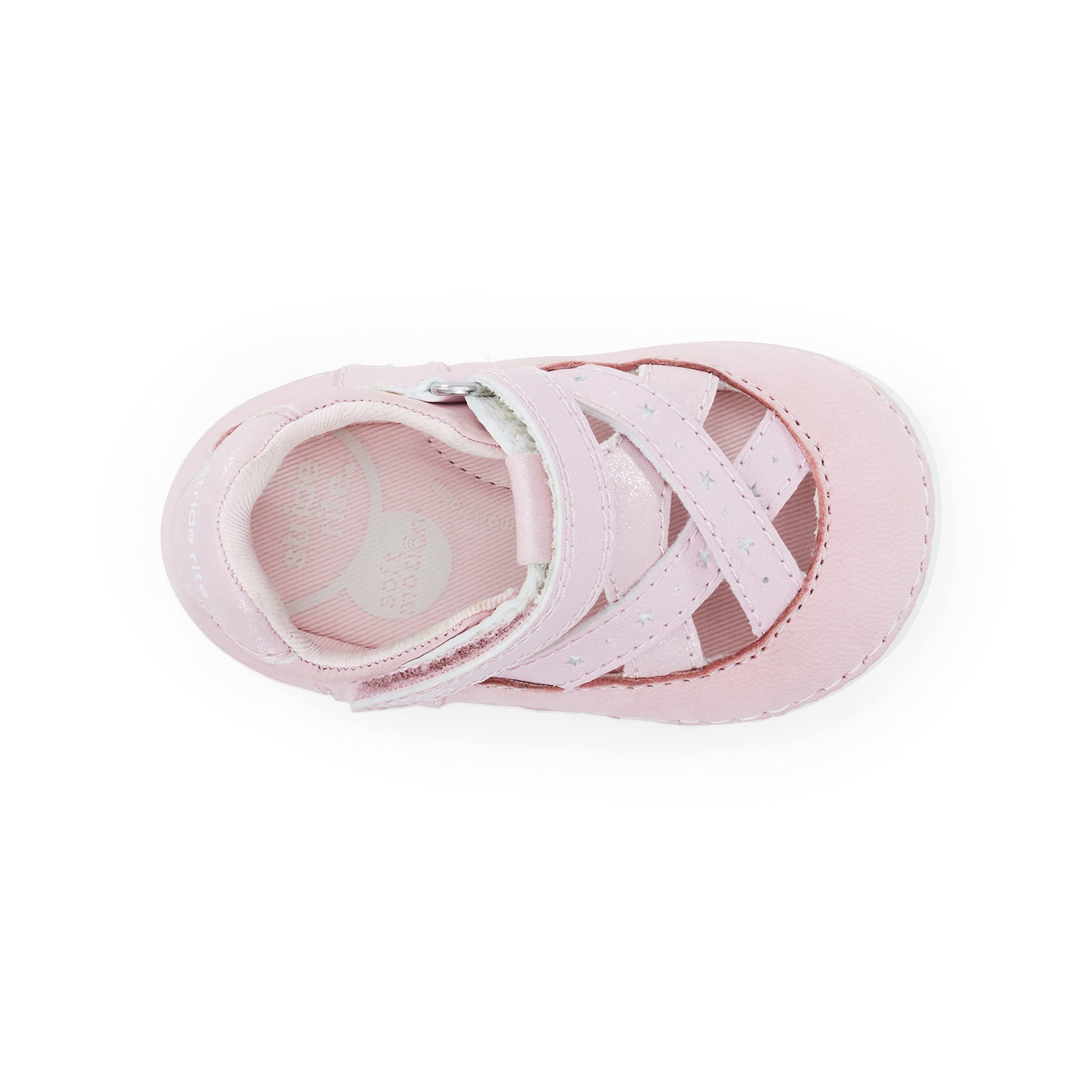 Stride Rite Baby Girls Soft Motion Kiki 2.0 First Walker Shoe, Light Pink, 3 Infant
