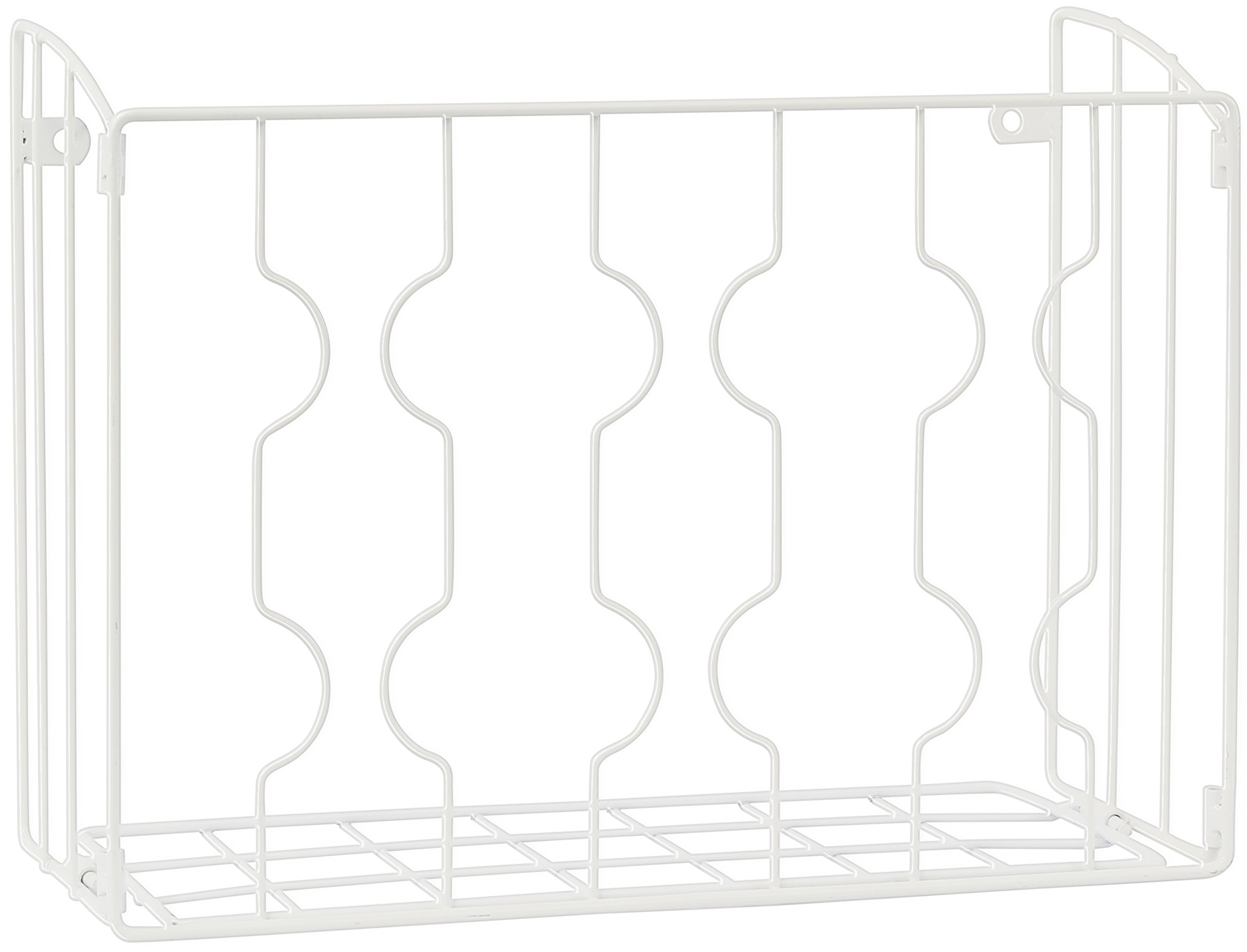 SimpleHouseware Wall Door Mount Kitchen Wrap Organizer Rack, White