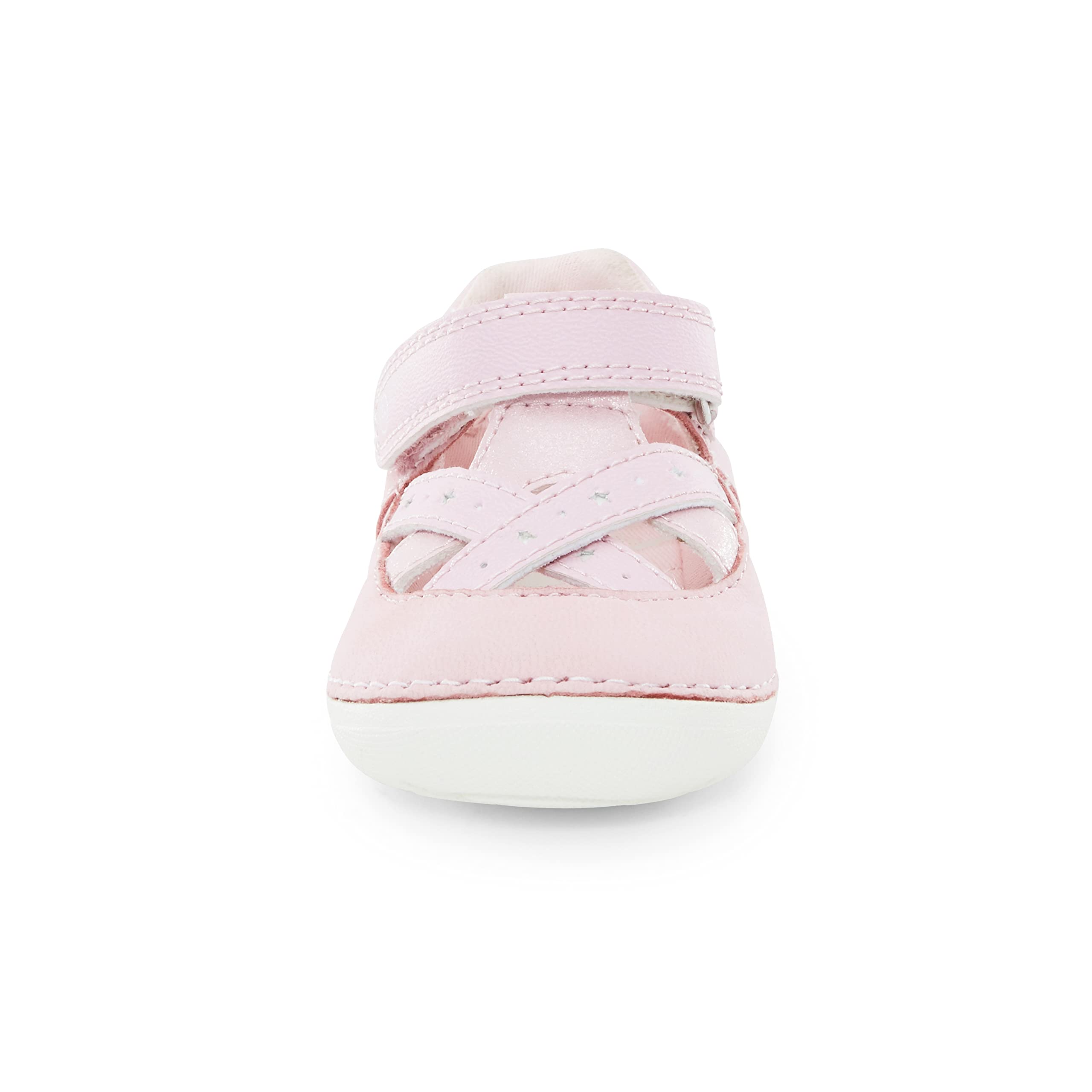 Stride Rite Baby Girls Soft Motion Kiki 2.0 First Walker Shoe, Light Pink, 3 Infant