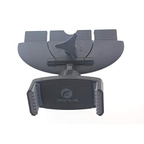 Car Mount CD Slot Holder Cradle Swivel Strong Grip Dock Compatible with LG V35 ThinQ - V40 ThinQ - V50 ThinQ 5G - V60 ThinQ 5G - Velvet