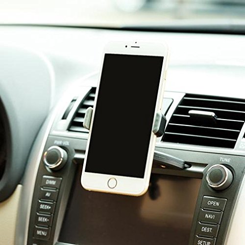 Car Mount CD Slot Holder Cradle Swivel Strong Grip Dock Compatible with LG V35 ThinQ - V40 ThinQ - V50 ThinQ 5G - V60 ThinQ 5G - Velvet