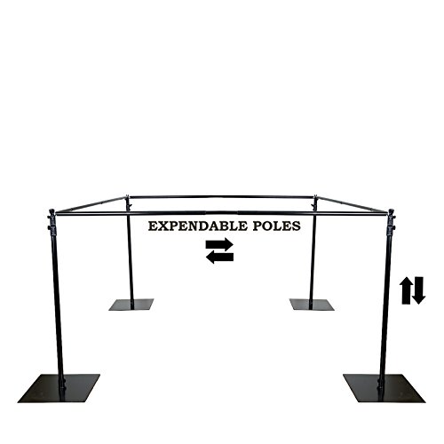 Balsa Circle 10 ft Adjustable 4 Post Height Canopy Chuppah Mandap Hardware Kit Outdoor Wedding Decorations Photo Booth Photography Party Supplies