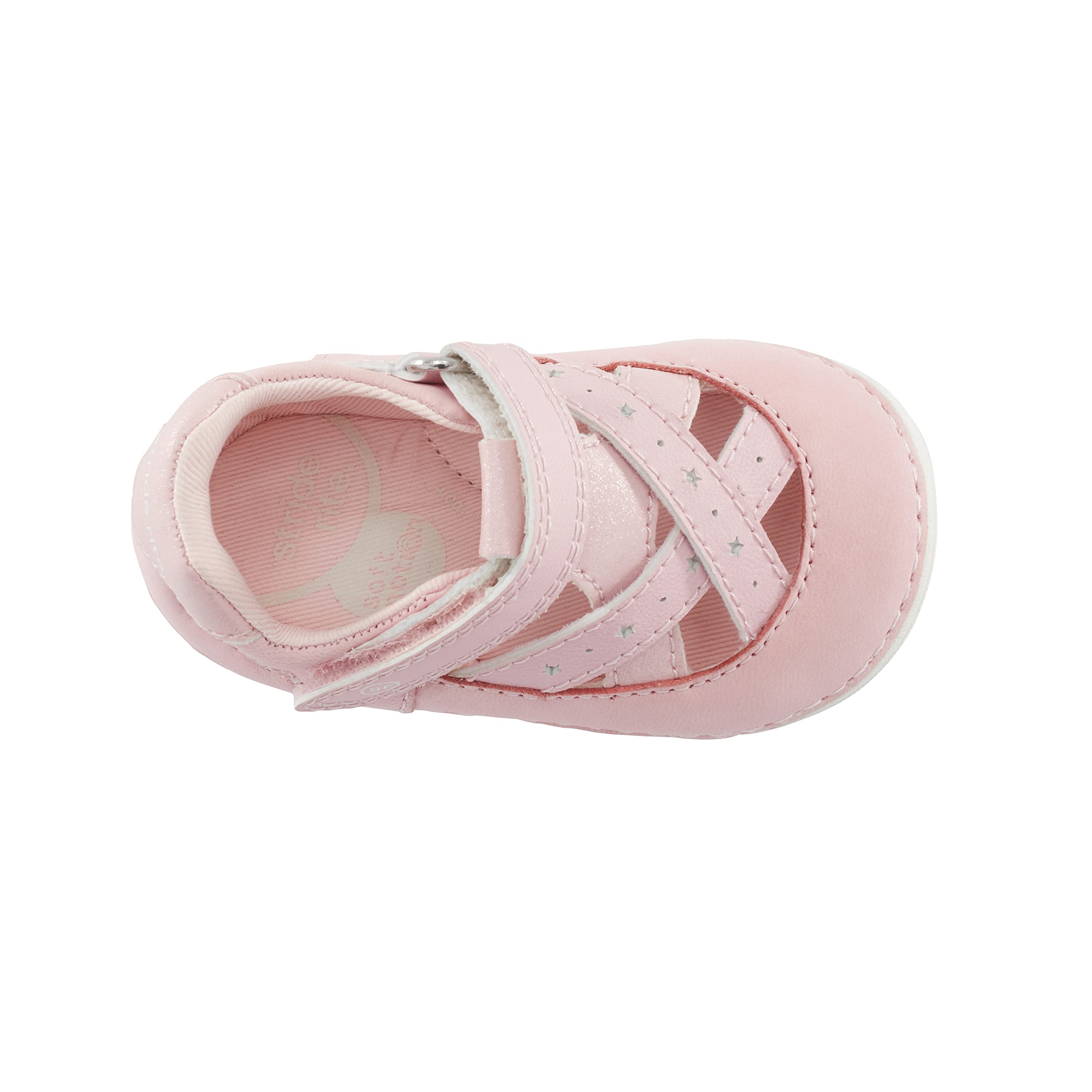 Stride Rite Baby Girls Soft Motion Kiki 2.0 First Walker Shoe, Light Pink, 3 Infant