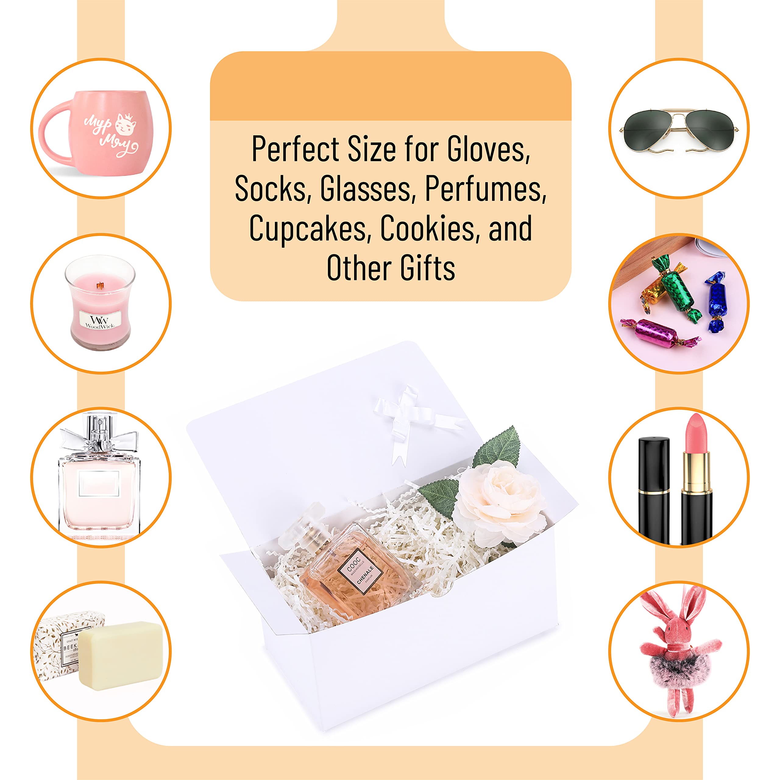 MPFY- Gift Box, 10 Pack, 9x4.5x4.5Inch, White, Gift Boxes with Lids, Bridesmaid Proposal Box, Gift Boxes for Presents, Small Gift Boxes, Bridesmaid Box, White Gift Boxes, White Box, Gift Box with Lid