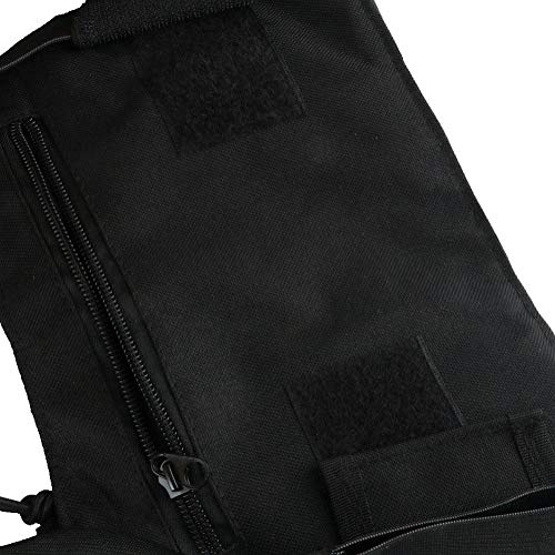 2 Way Radios Harness Chest Case with Front Pouches and Zipper Bag for Universal Walkie Talkies Accessories
