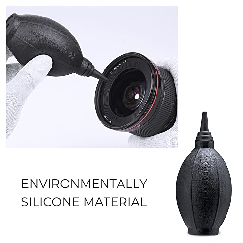 K&F Concept Professional Camera Cleaning Kit for DSLR & Mirrorless Cameras with APS-C & Full-Frame Sensor Cleaning Rods/Lens Cleaner/Gloves/Air Blower/Lens Pen Brush/Microfiber Cloths/Carrying Case