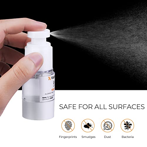 K&F Concept Professional Camera Cleaning Kit for DSLR & Mirrorless Cameras with APS-C & Full-Frame Sensor Cleaning Rods/Lens Cleaner/Gloves/Air Blower/Lens Pen Brush/Microfiber Cloths/Carrying Case