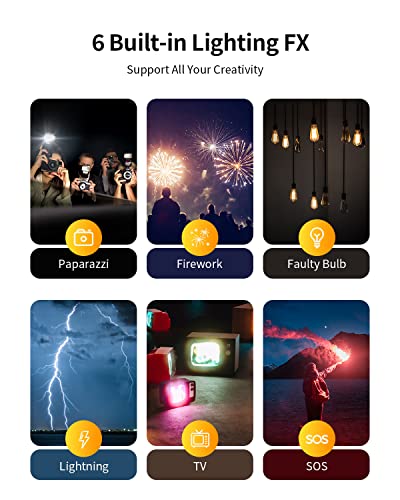 RaLeno 80W LED Studio Video Light, Continuous Lighting with 5600K 7200Lux@1M CRI 95+ Brightness Adjustable, Efficiency Cooling Fan and Bowens Mount, for YouTube Outdoor Video Recording Photography