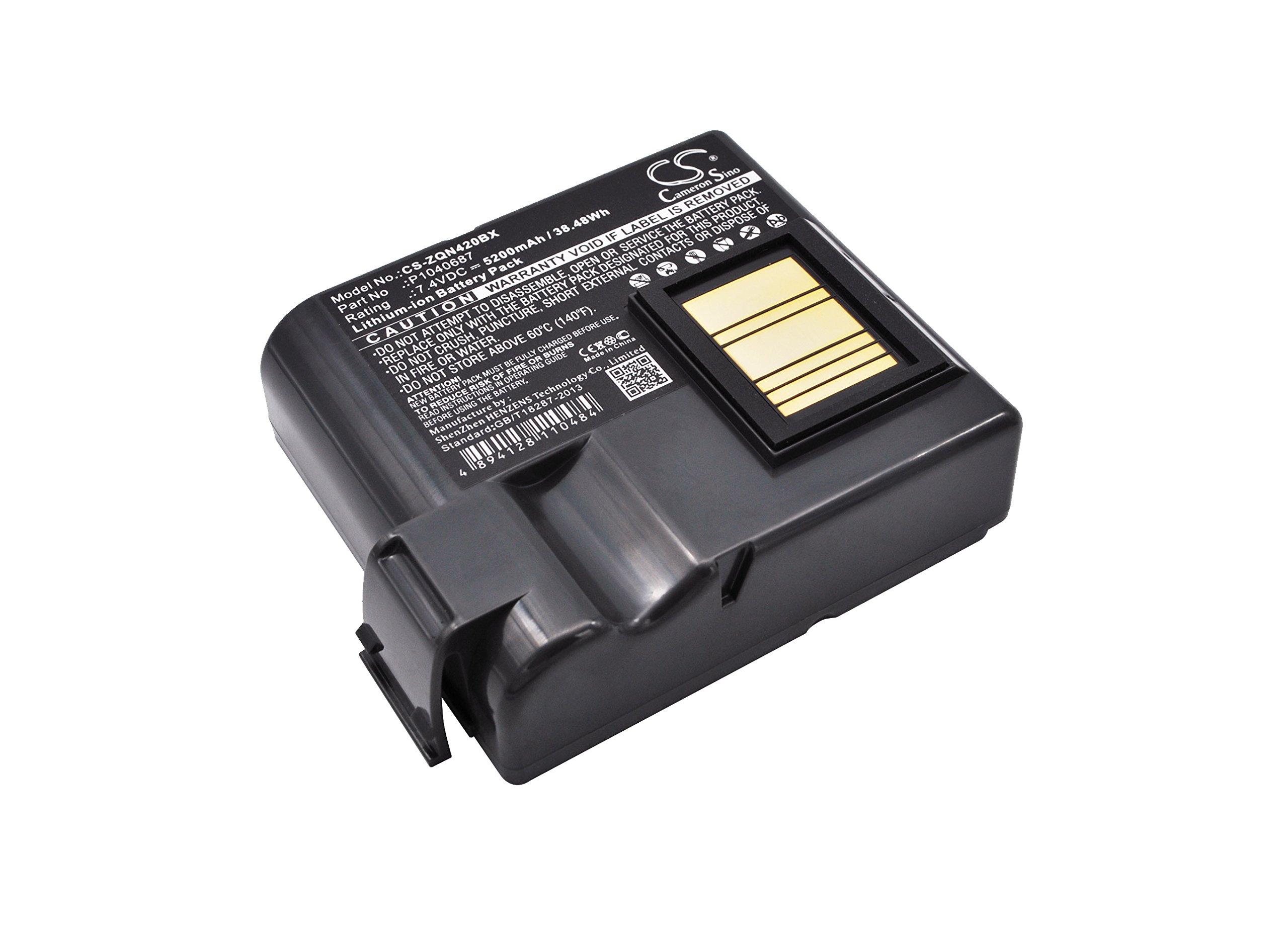 Battery Replacement for Zebra BTRY-MPP-68MA1-01,P1040687,P1050667-016 QLN420,ZQ630