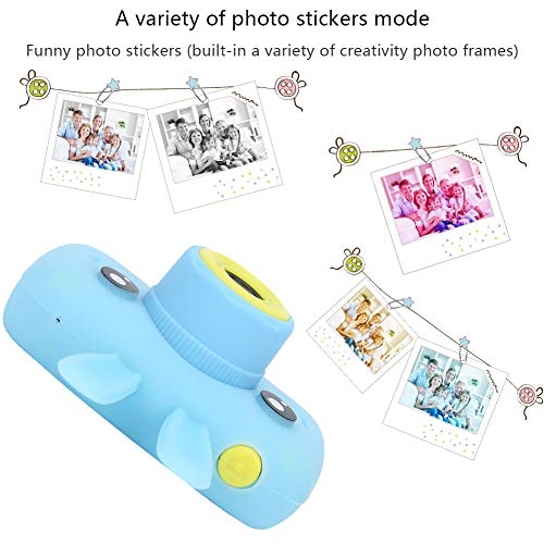Worii Children Camera Toy Good Gifts Small Size and Lightweight Cartoon Digital Camera Fun Camera Specially Designed for Children Easy to Carry and Store(X500 Rabbit)