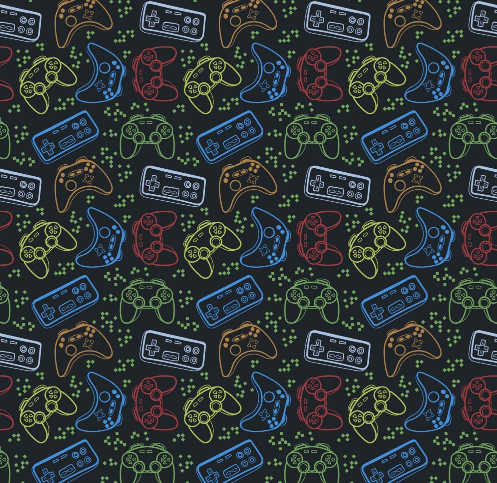 Stesha Party Video Game Gift Wrap Gamer Present Wrapping Paper 30 x 20 Inch (3 Sheets)