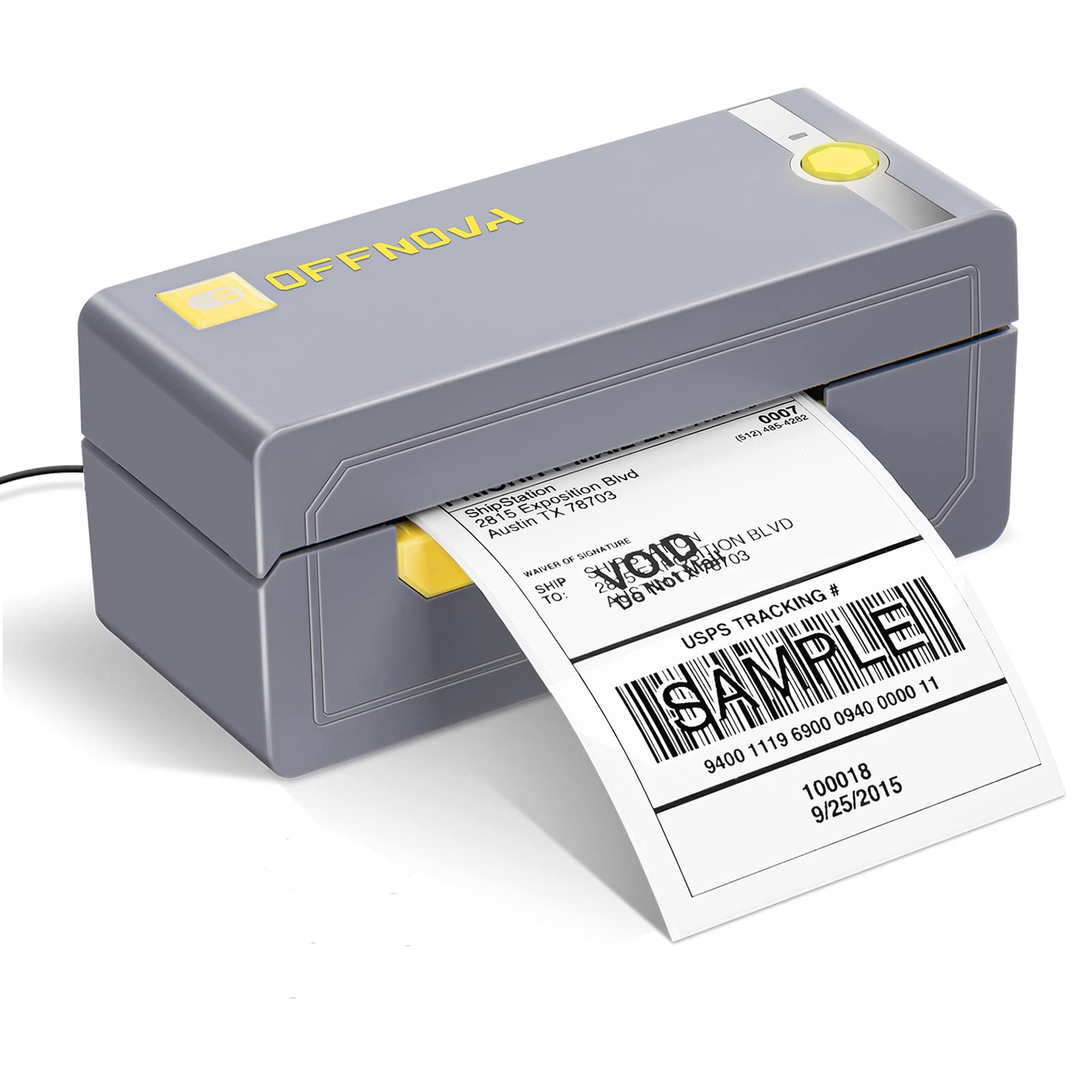 OFFNOVA Thermal Label Printer, 200mm/s High Speed 4â x 6â Shipping Label Printer for Packages, Compatible with Amazon, Ebay, Etsy, Shopify and FedEx, Support Multiple Systems