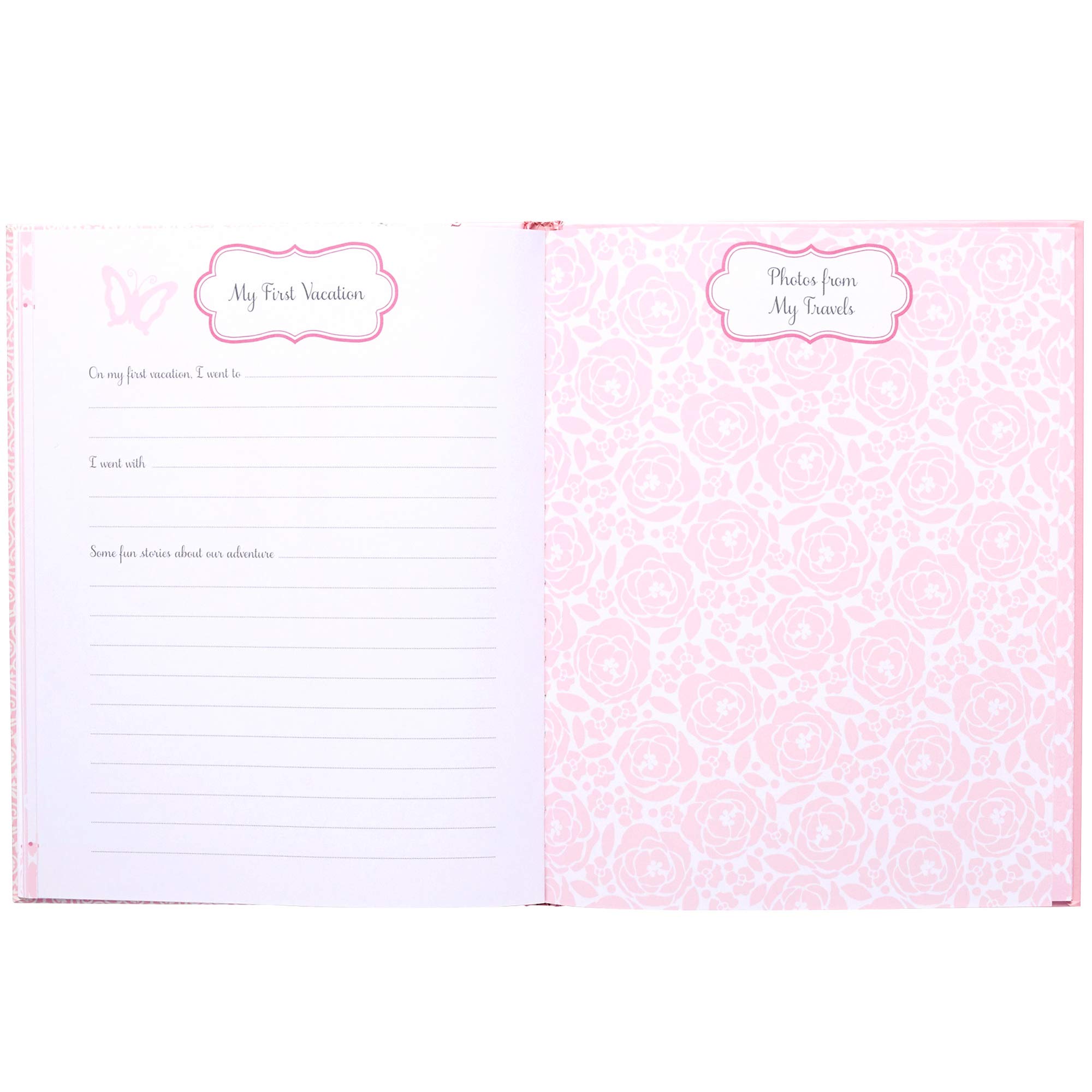 C.R. Gibson Pink and White 'Sweet Baby Girl' Bound First Five Years Baby Book, 64pgs, 10'' W x 11.75'' H