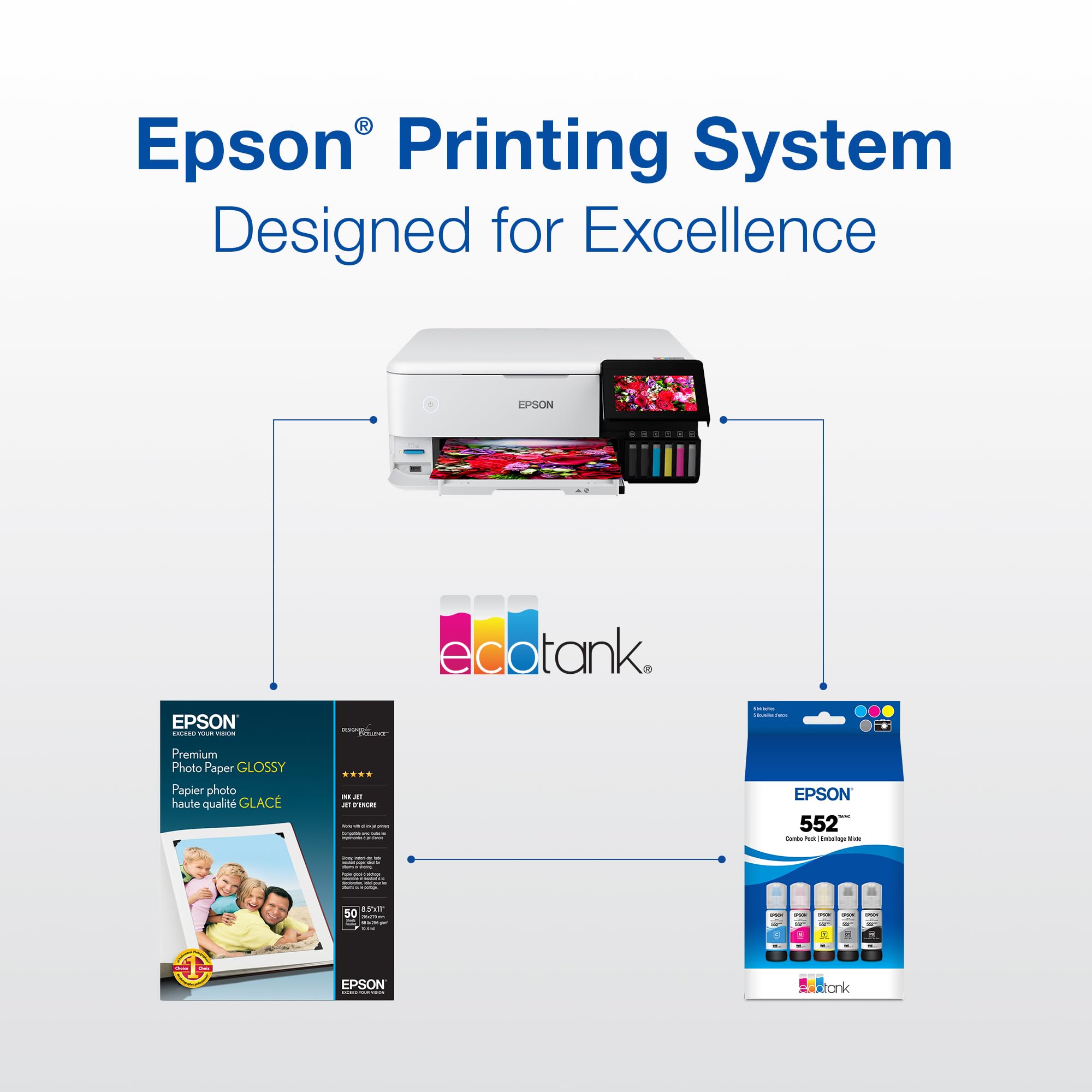 Epson Claria ET Premium T552120 High Capacity Bottle Ink - Photo Black
