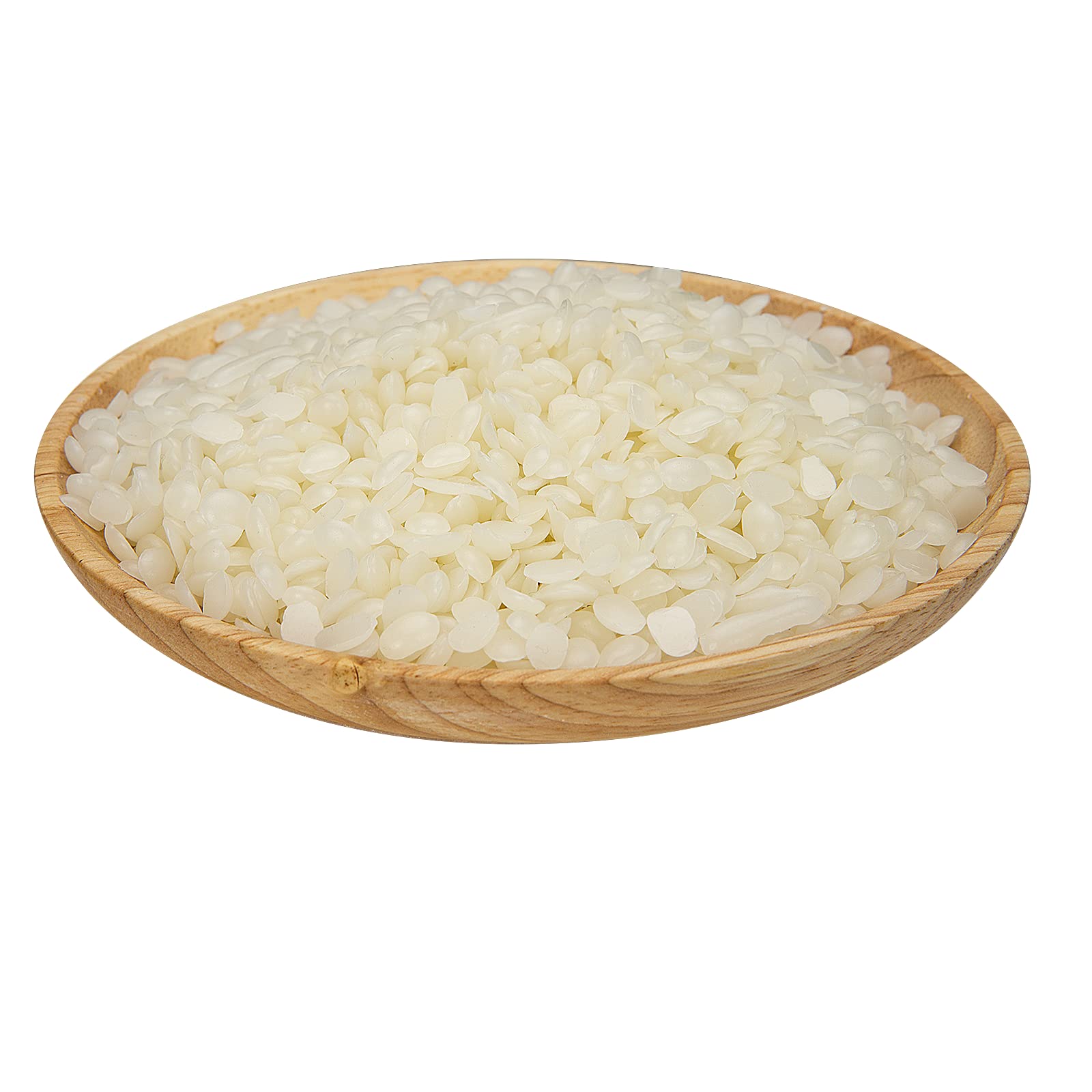 Aku Tonpa 2 LB White Pure Beeswax Pellets, Triple Filtered Bees Wax for Skin, Face, Body, Hair Care, DIY Creams, Lotions, Lip Balm, Canning, Candle and Soap Making Supplies
